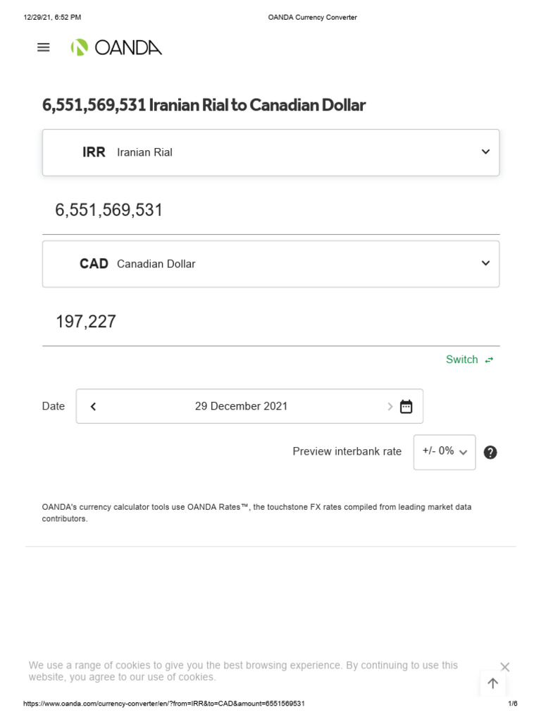 OANDA Currency Converter | PDF | Currency | Canadian Dollar