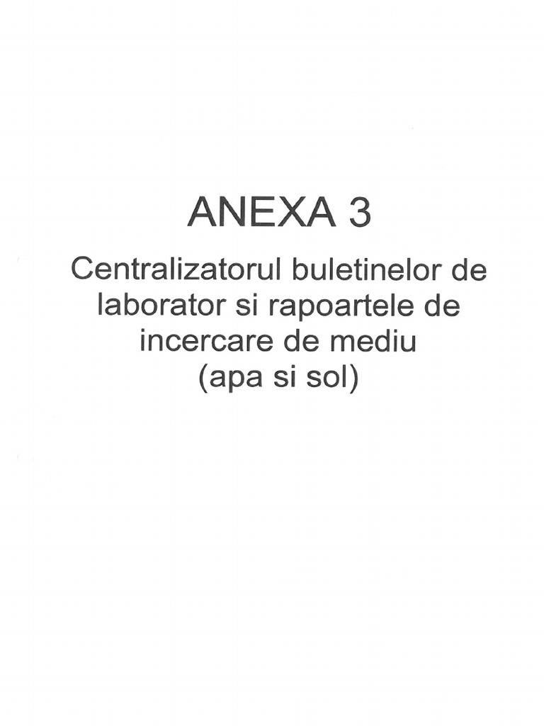 Anexa 3 - Centralizator Buletine | PDF