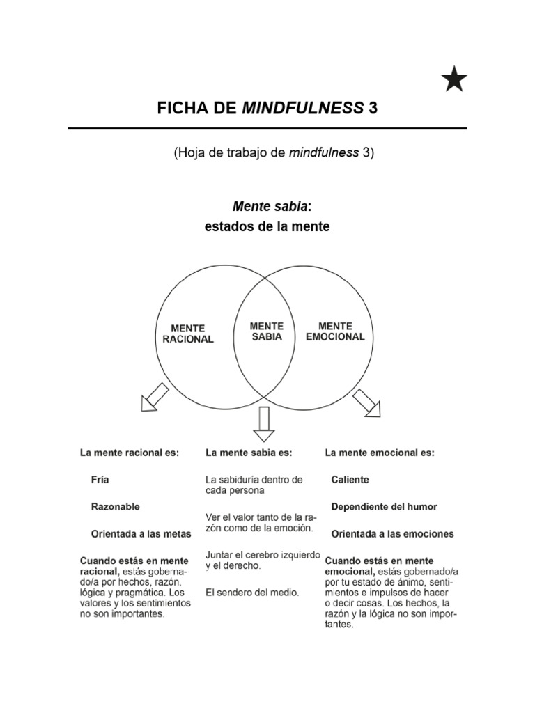 Ficha 3 - Mente sabia | PDF