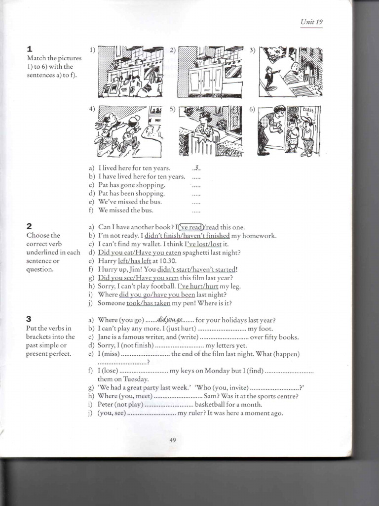 Present Perfect 7 | PDF