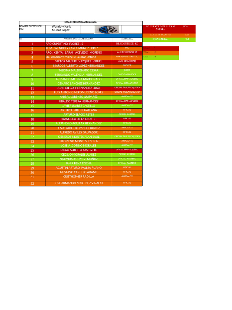 Lista de Altas, Acuses y Sin Altas SZ 03.06.25 SZ | PDF
