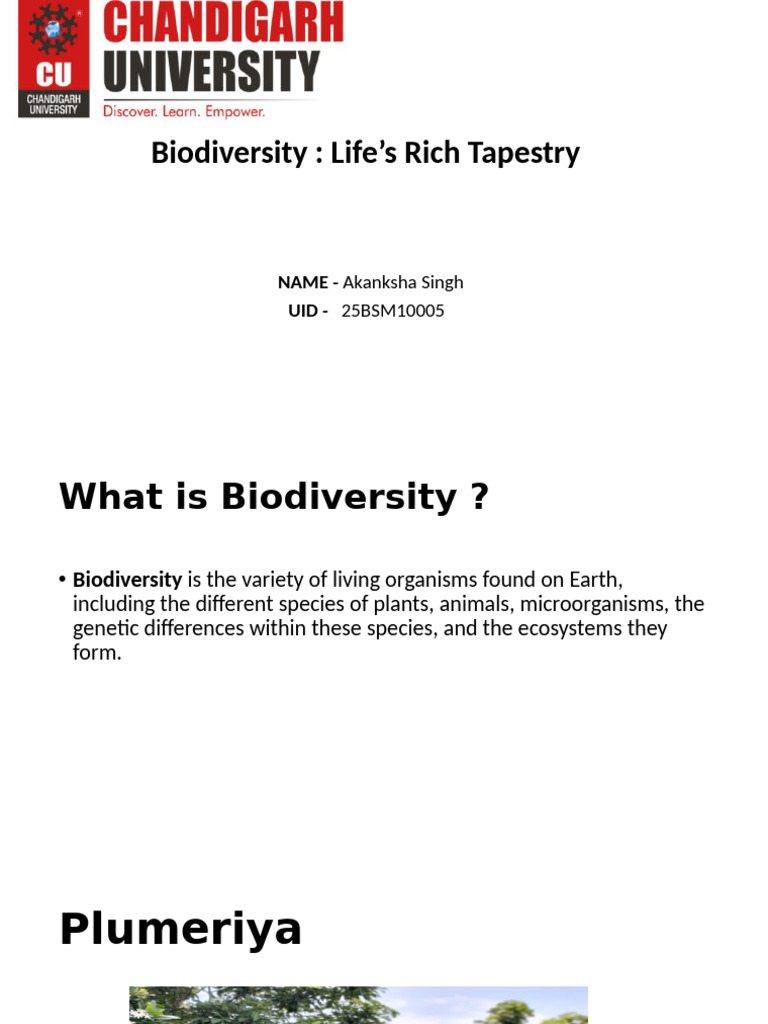 Biodiversity | PDF