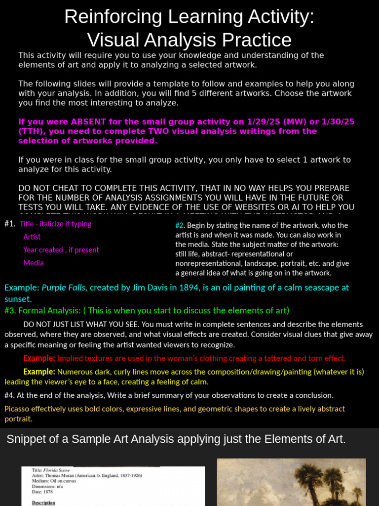 Visual Analysis Practice Guide | PDF | Composition (Visual Arts ...