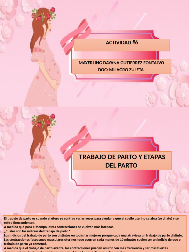 Etapas y atención del trabajo de parto | PDF | Parto | Periodo posparto