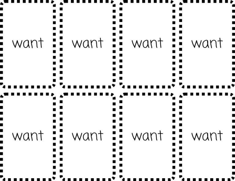 Dolch Pre Primer List (11 X 8.5 In) | PDF