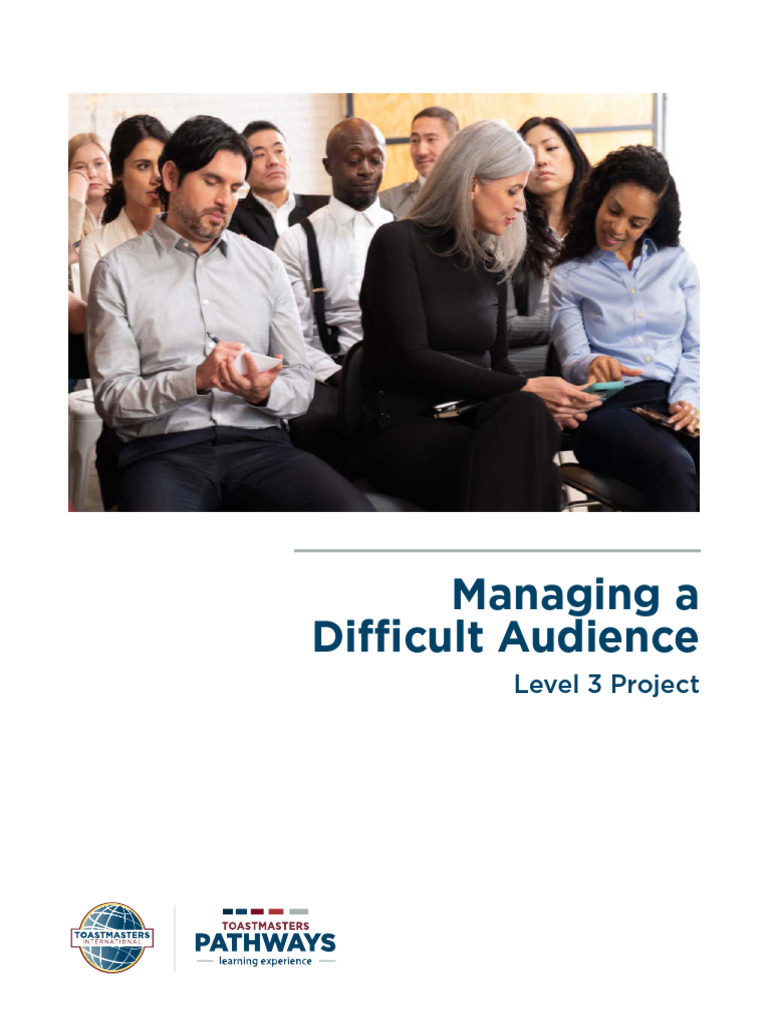 Managing a Difficult Audience | PDF | Public Speaking | Cognition