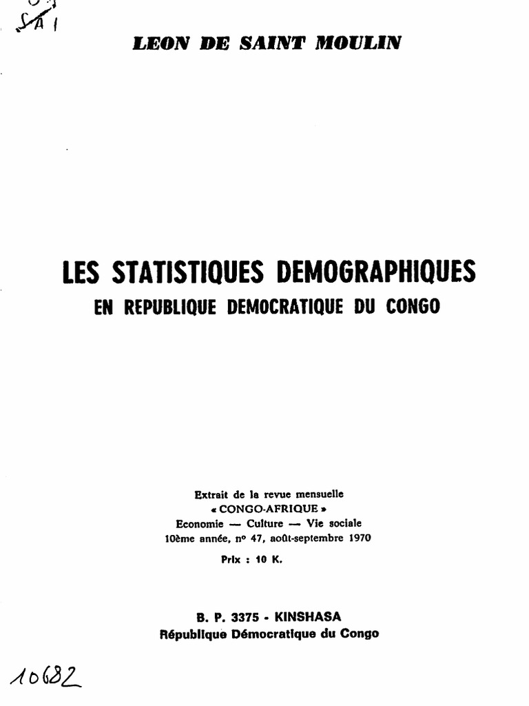 Cod-1970-Saint Moulin Stats Demog | PDF