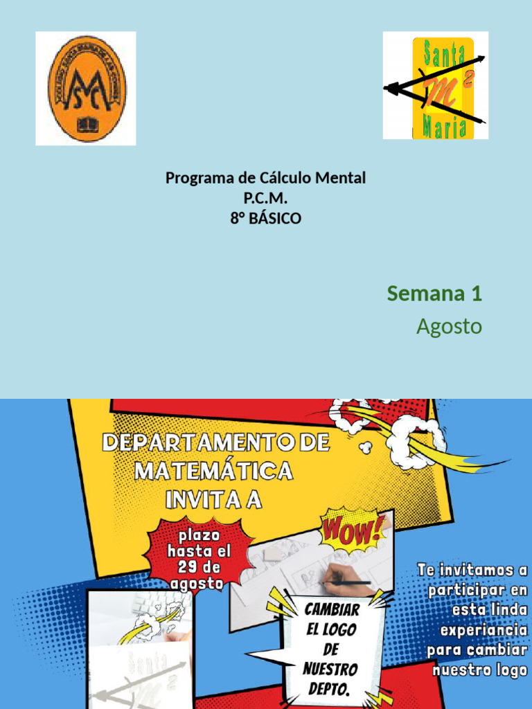 MATEM 8 - Agosto Semana 1, Miércoles | PDF