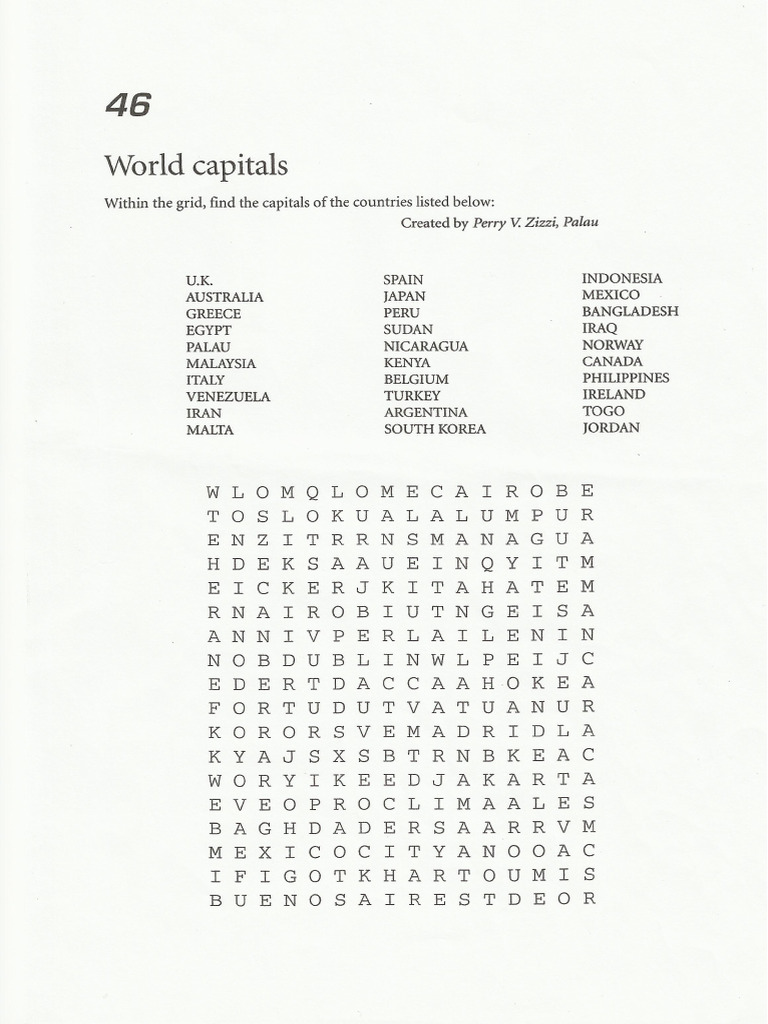 World Capitals | PDF