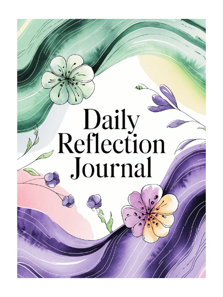 Daily Reflection Journal Template | PDF | Gratitude | Meditation