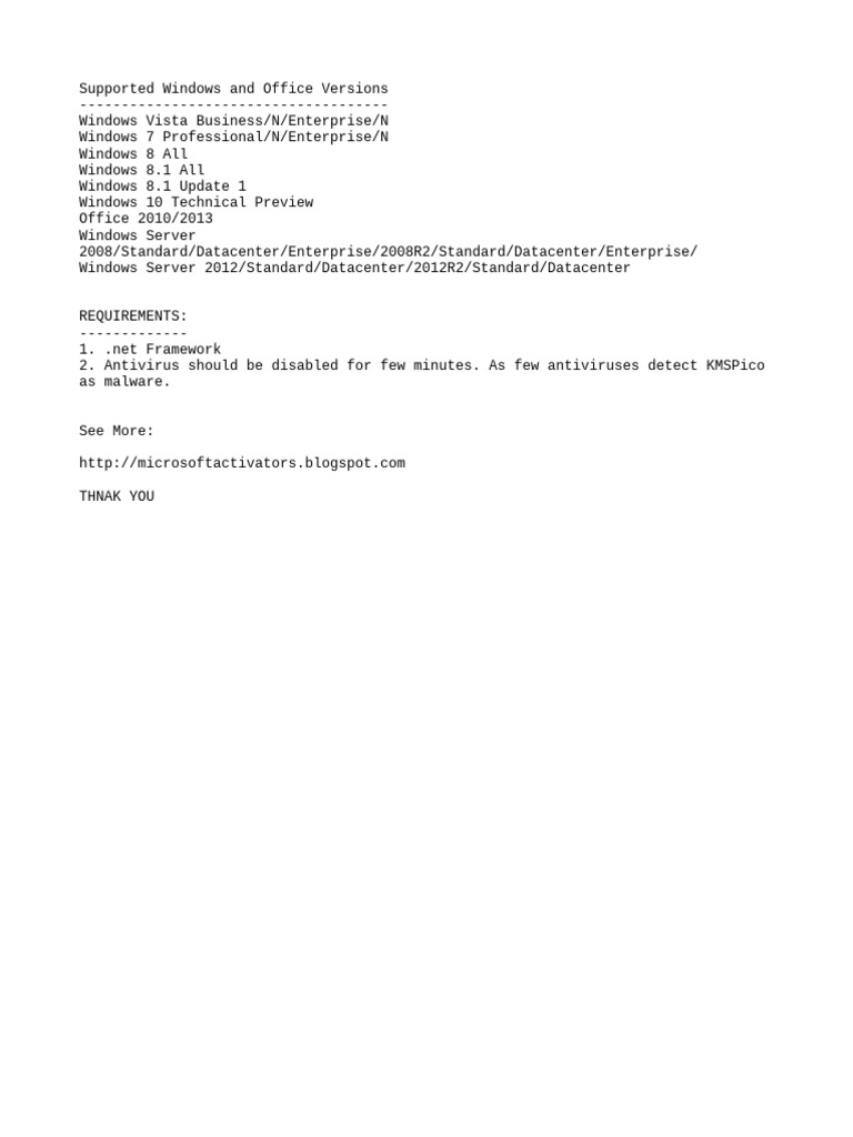 Kms Pico | PDF