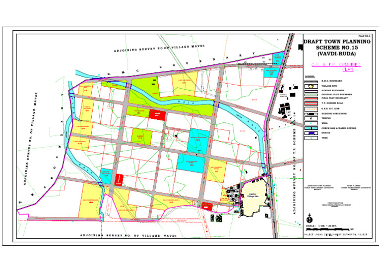 Vavdi Town Planning Scheme Map | PDF