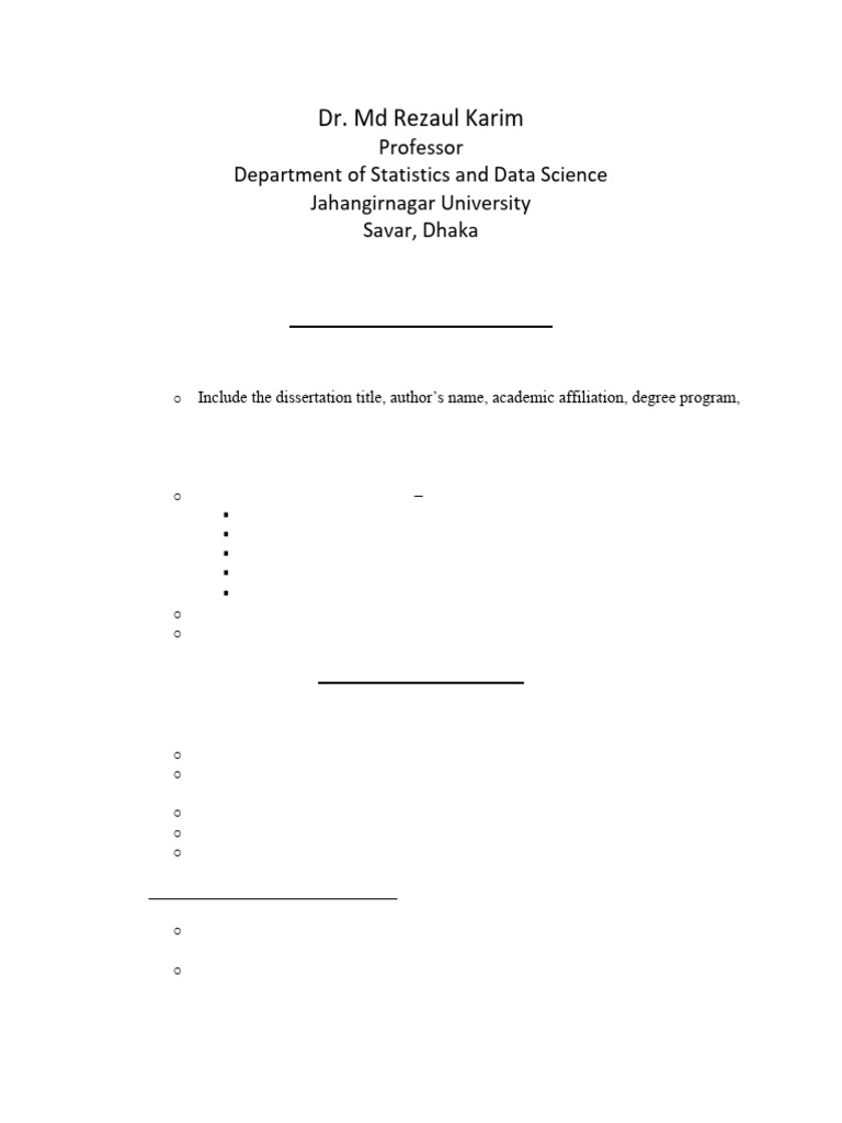 Research Dissertation Guidelines | PDF | Statistics | Methodology
