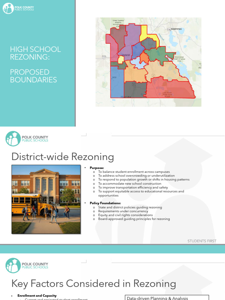 Polk County High School Rezoning Plan | PDF | Zoning