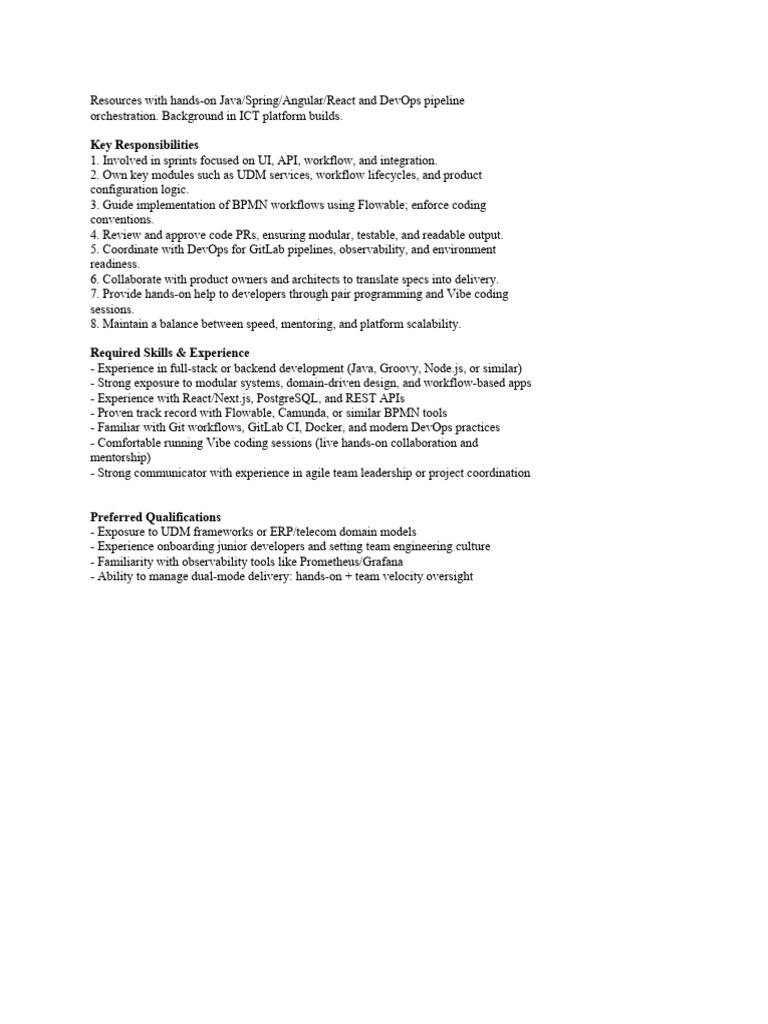 Internship For Java Resource | PDF