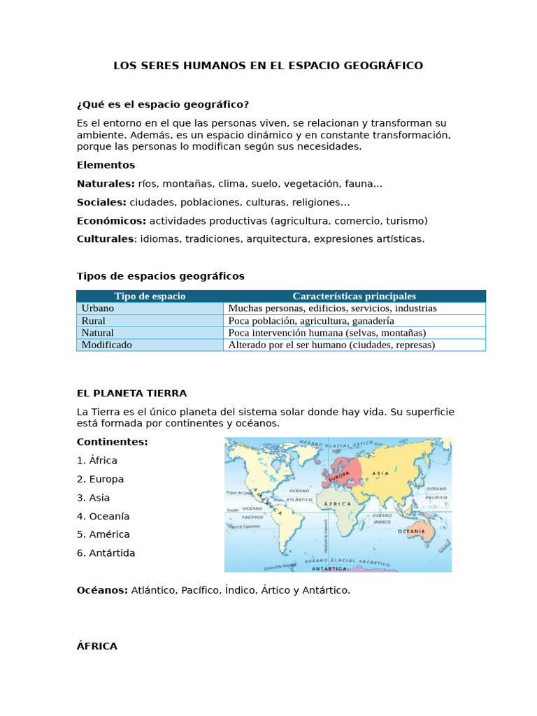 Espacio Geográfico y Diversidad Humana | PDF | Américas | Asia