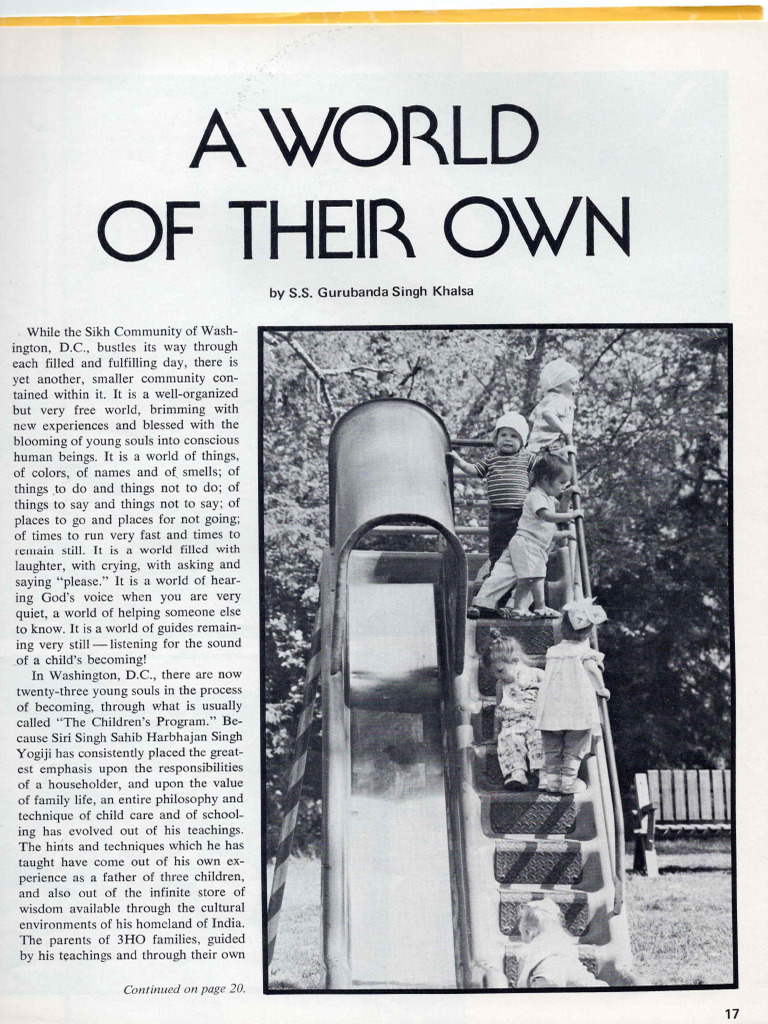 Sikh Dharma Brotherhood - 1975 - A World of Their Own | PDF