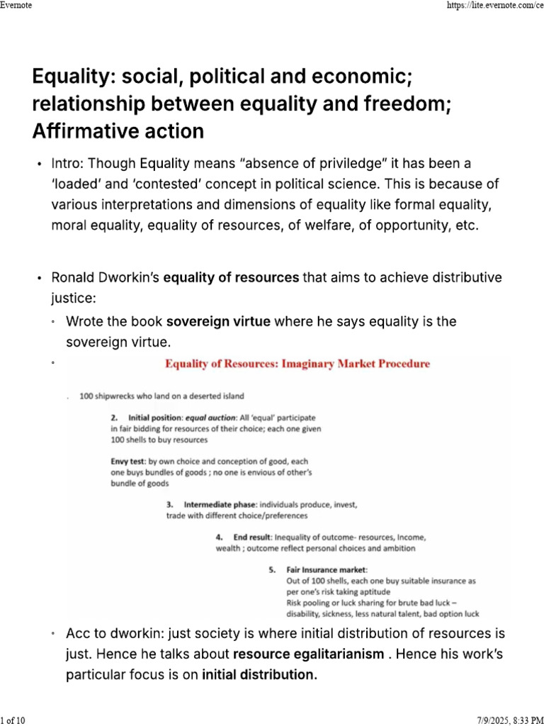 Equality | PDF