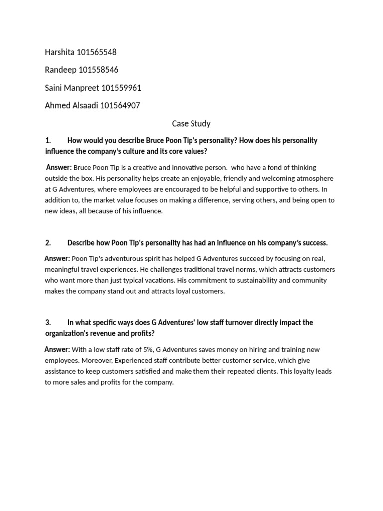 Case Study Business - Concepts | PDF