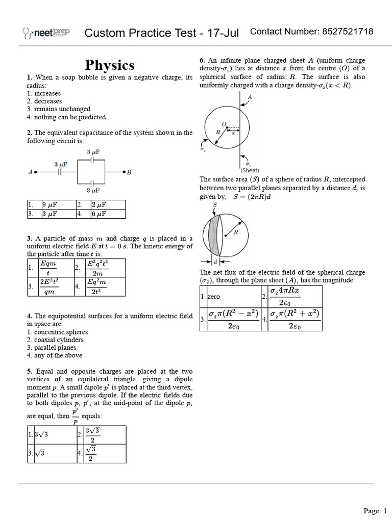 20 july aiats 3 | PDF | Solubility | Physical Sciences
