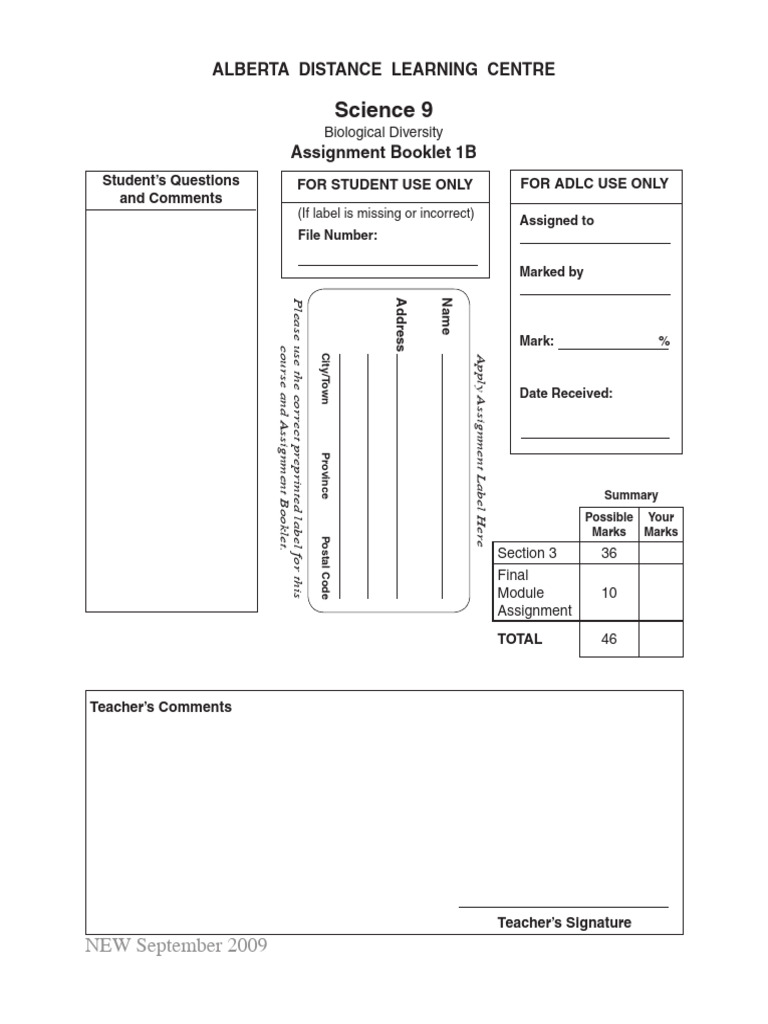 Kami Export - Assignment Booklet - Module 1B | PDF | Biodiversity | Selective Breeding