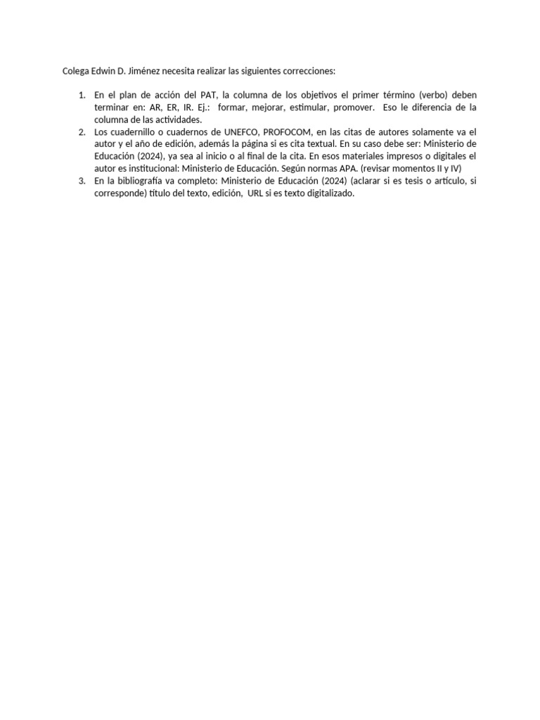 Observaciones Al Participante Edwin Jimenez(3) (1) | PDF