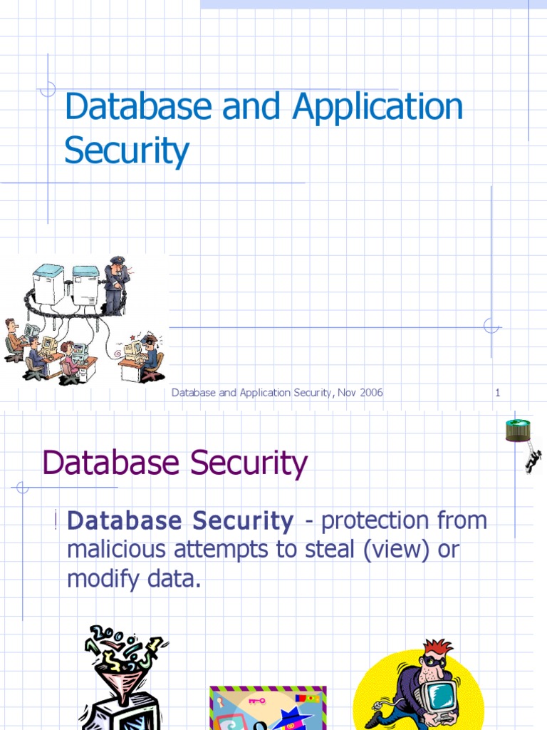 Database and Application Security Overview | PDF | Public Key ...