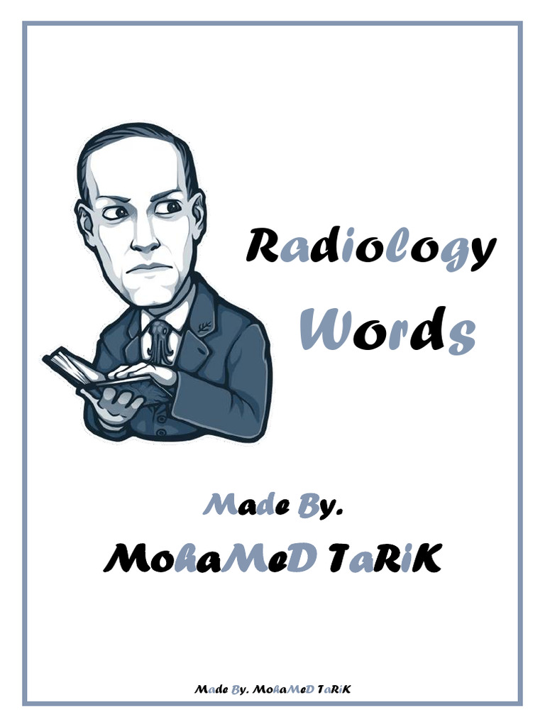 #M.tarik Radiography Words | PDF
