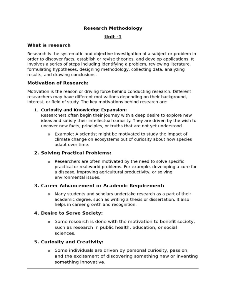 Research Methodology Overview and Types | PDF | Methodology ...