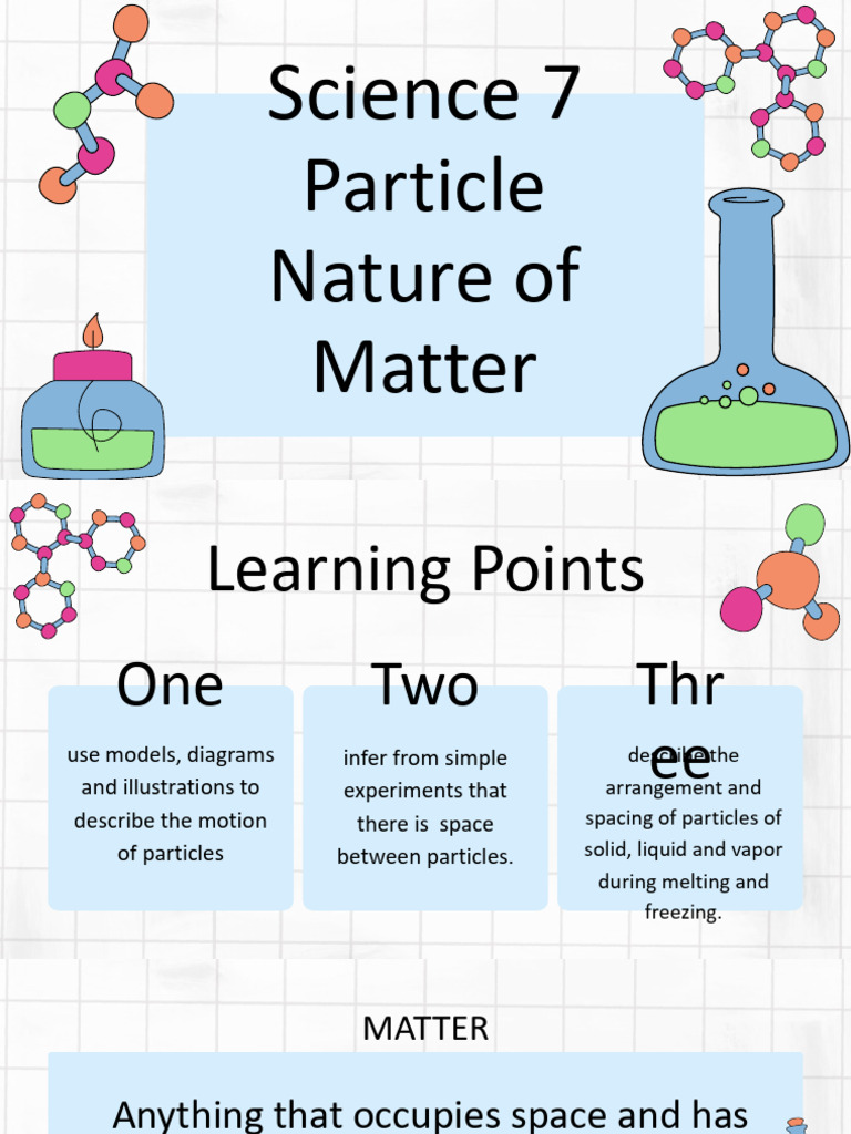 Particle Nature of Matter-Q1-W2 | PDF | Matter | Particle