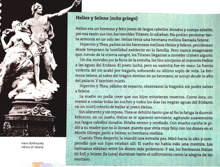 Helios y Selene Mito Griego | PDF