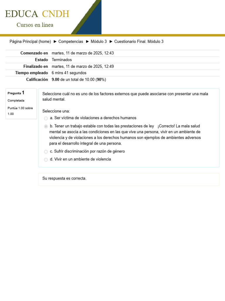 Módulo 3-CNDH | PDF | Salud mental | Estigma social