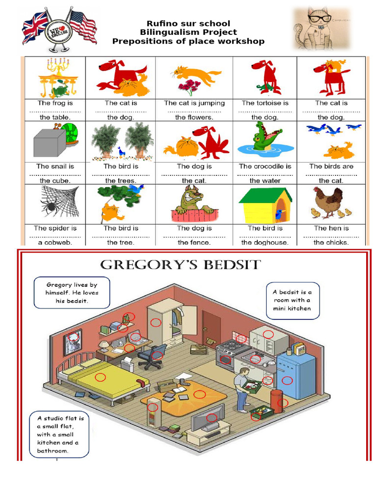 Prepositions of Place Workshop 2025 | PDF