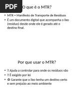Manual do Sistema MTR: Acesso e Cadastro | PDF | Desperdício