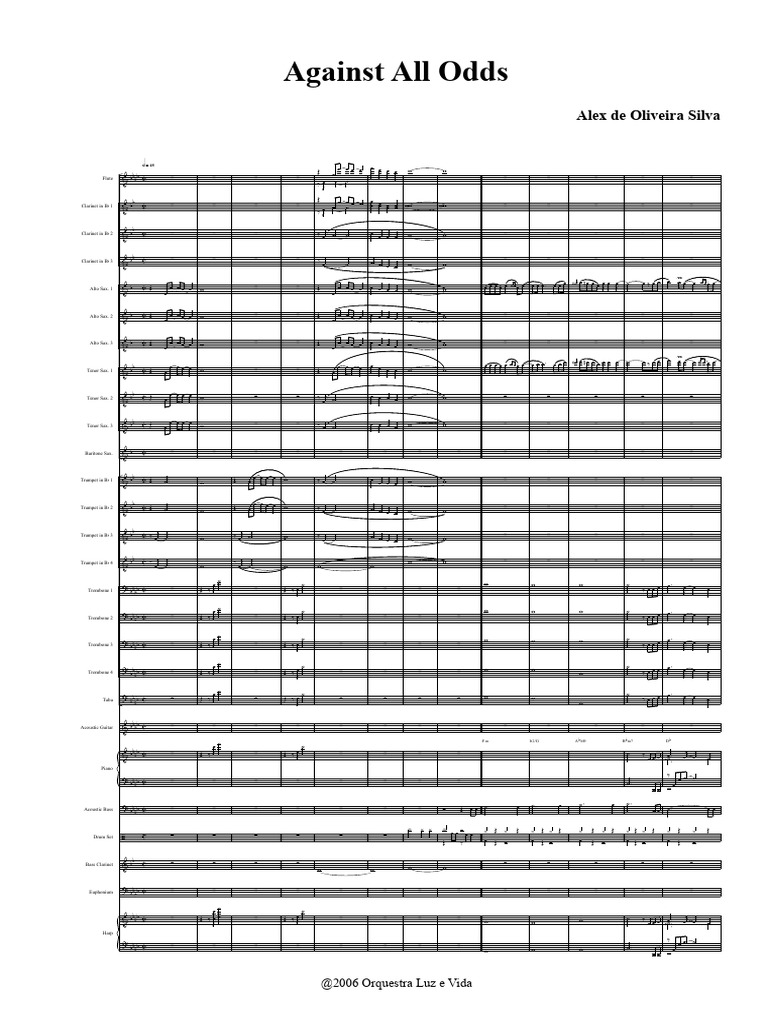 Partitura de "Against All Odds" | PDF