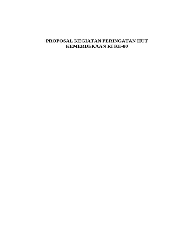 Proposal 17 Hut Ri | PDF