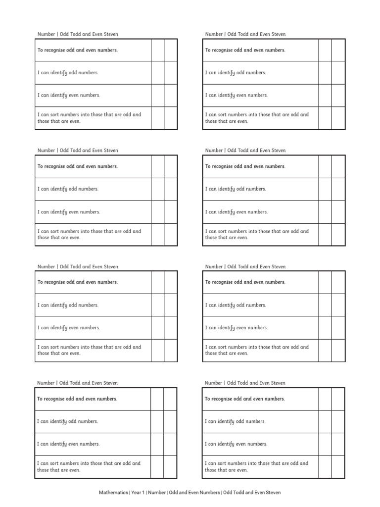 Odd and Even Numbers Guide | PDF
