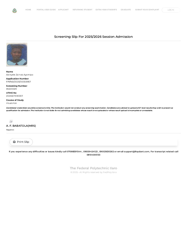 Ilaro Screening Portal Login Instructions | PDF