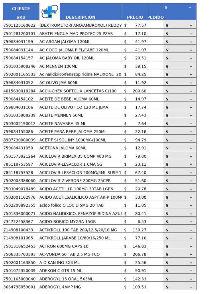 Axs Catalogo Gral de Precios Junio 3ra Semana | PDF | Organización ...