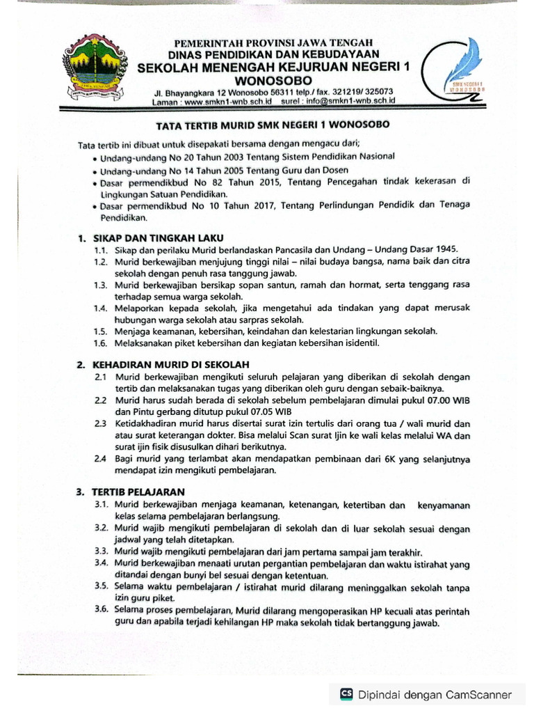 Tartib_Siswa_2025 | PDF