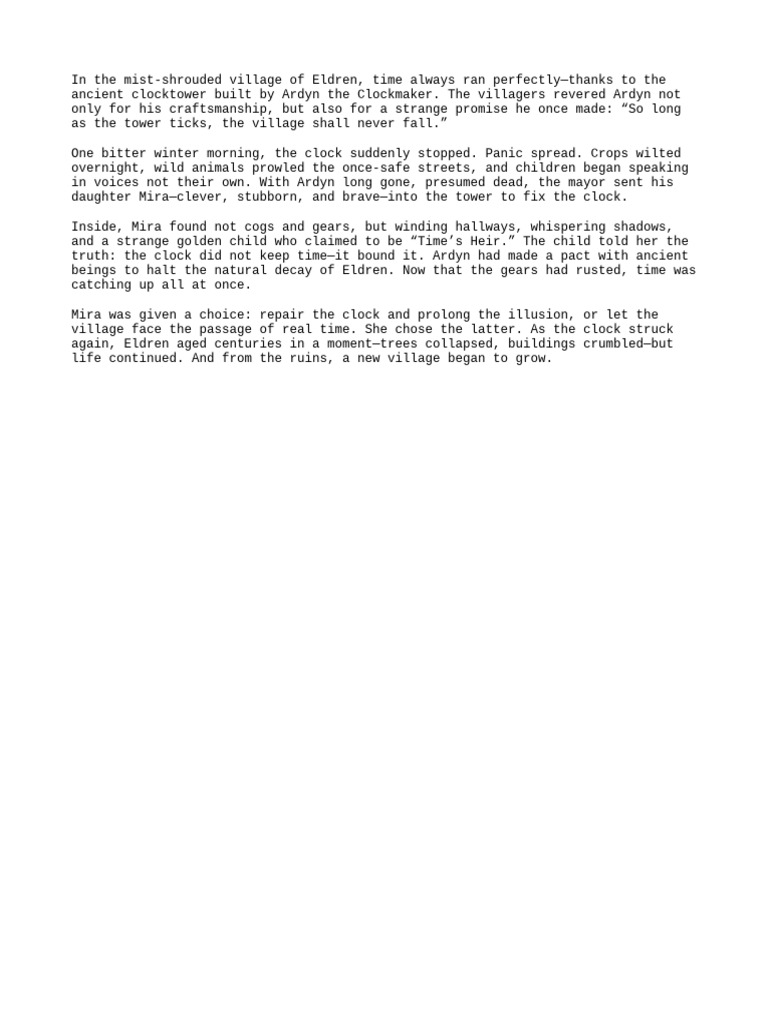 The Clockmaker's Promise | PDF