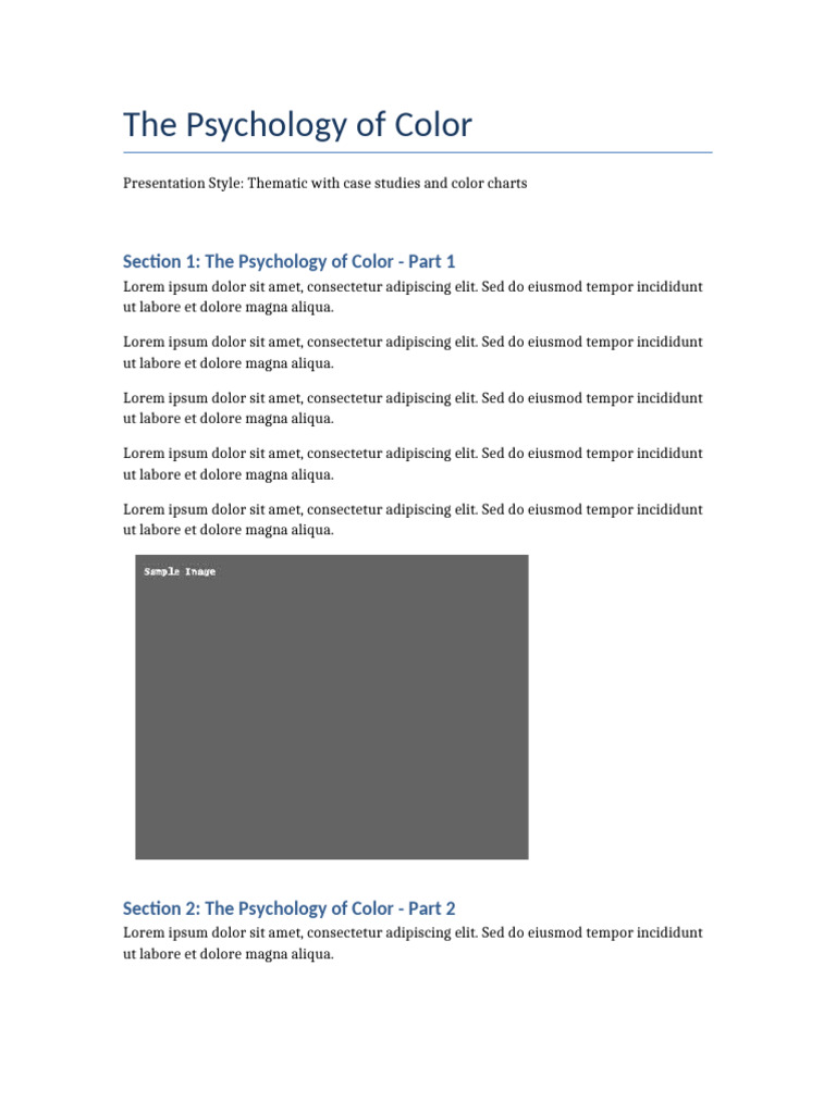 Document 6 The Psychology of Color | PDF