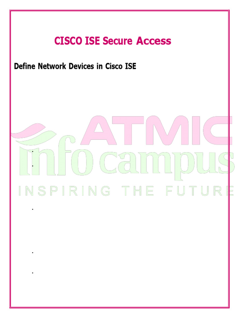 Defining Network Devices in Cisco ISE | PDF | Radius | Ip Address