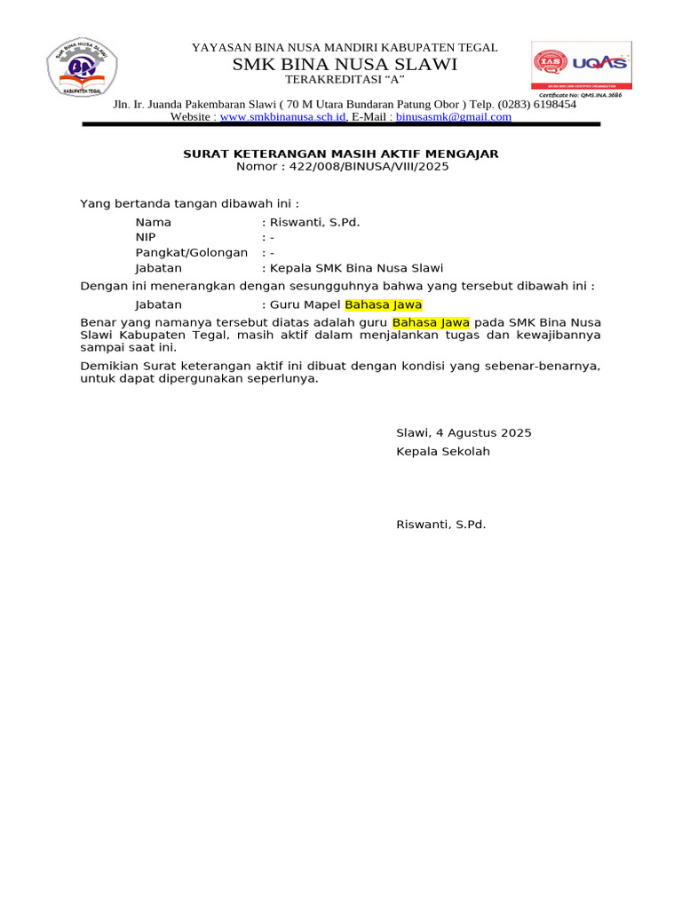 SUKET AKTIF MENGAJAR | PDF