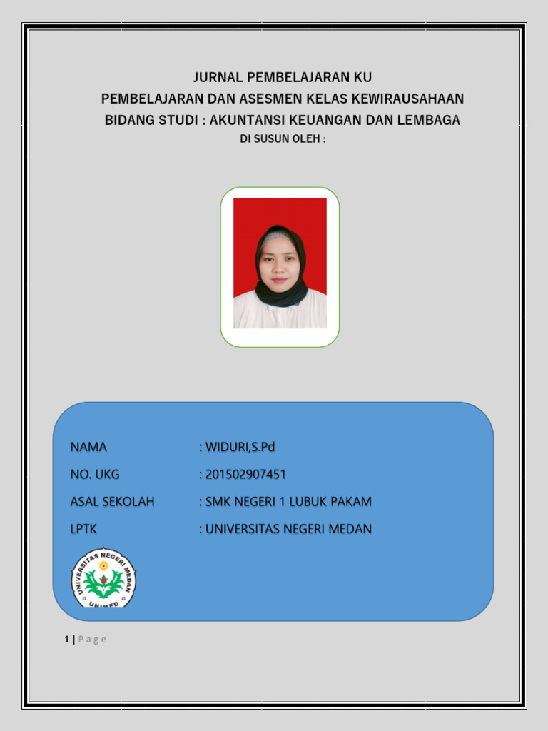 JURNAL MODUL 3 Pembelajaran Dan Assemen Kelas Kewirausahaan - WIDURI | PDF