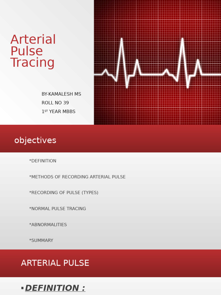Arterial Pulse Tracing | PDF | Pulse | Heart