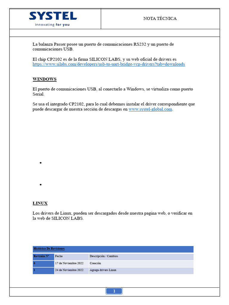 Anexo - Instalación Drivers Passer | PDF