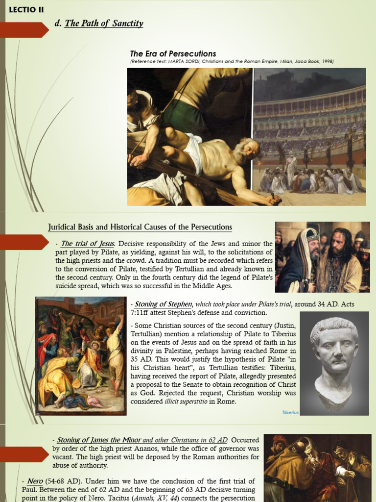 Lectio 2 Church History I | PDF | Pontius Pilate | Roman Empire
