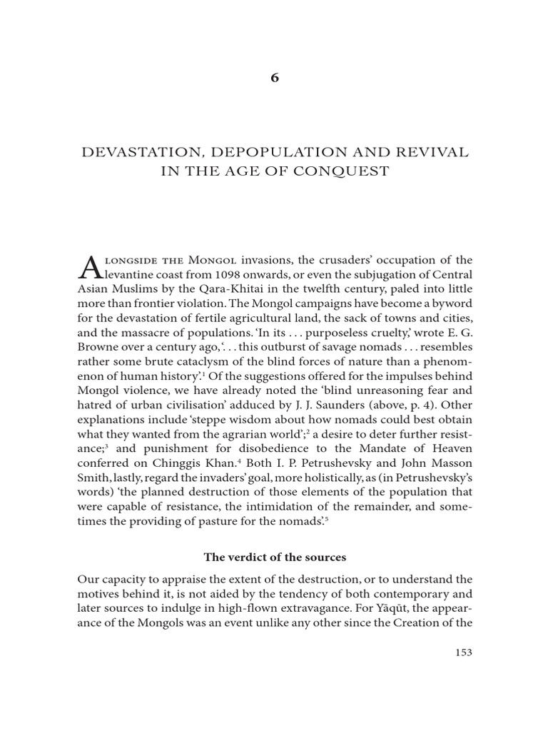 The Mongols and The Islamic World From Conquest To... - (6 Devastation ...