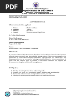 Proposal On Intramurals 2024 2025 | PDF